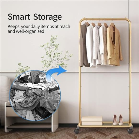 Storage & Organization | Standard Clothes Garment Rack Clothing Rolling ...